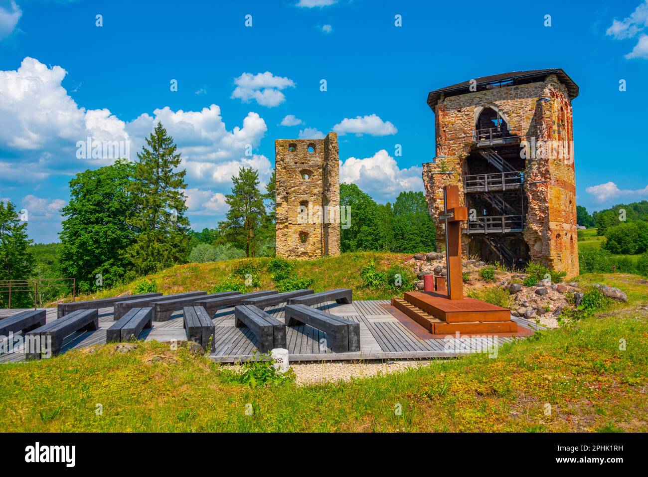 Vastseliina castle ruins hi-res stock photography and images - Alamy