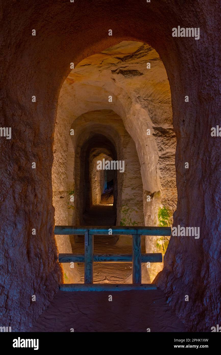 Piusa caves museum in Estonia Stock Photo - Alamy