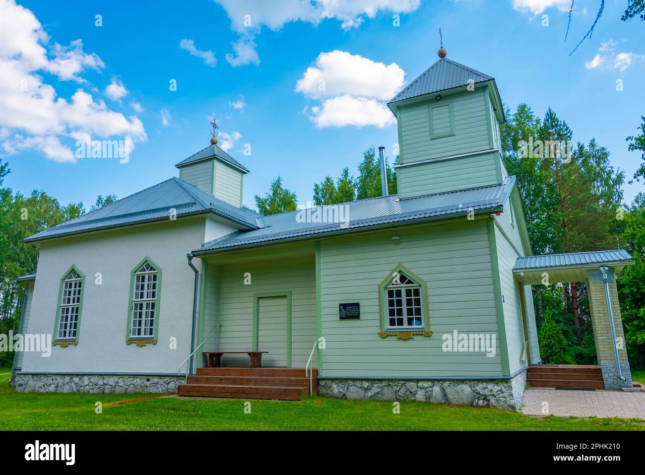The Obinitsa Church of Transfiguration of Our Lord in Estonia Stock ...