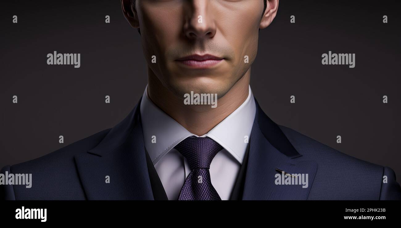 A male model is standing and posing wearing a plain black shirt and ...