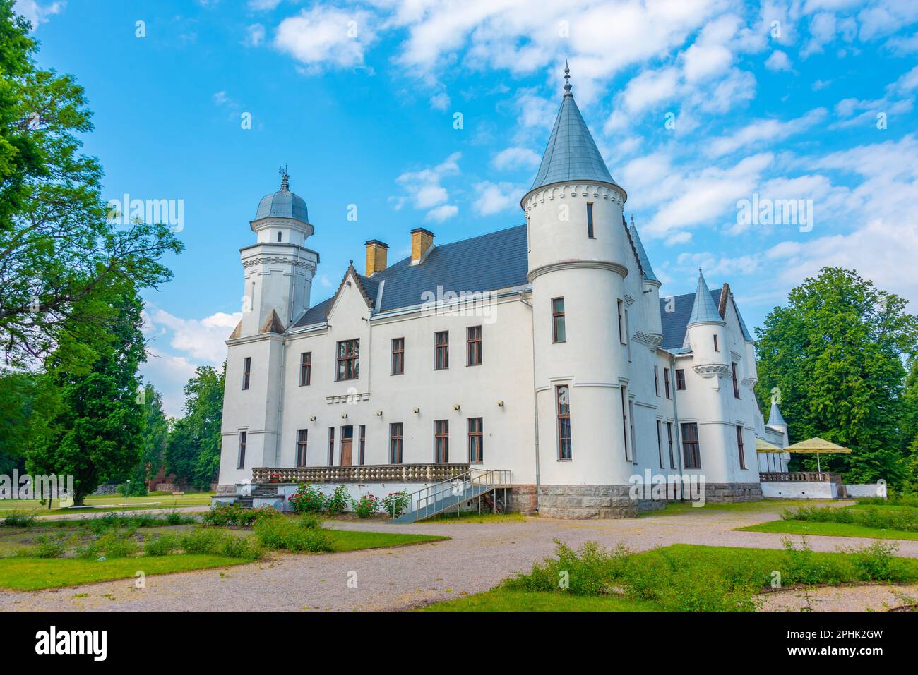 View of Alatskivi castle in Estonia Stock Photo - Alamy