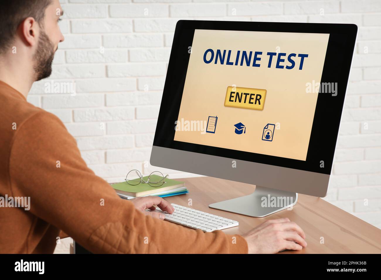 Taking A Test On A Computer