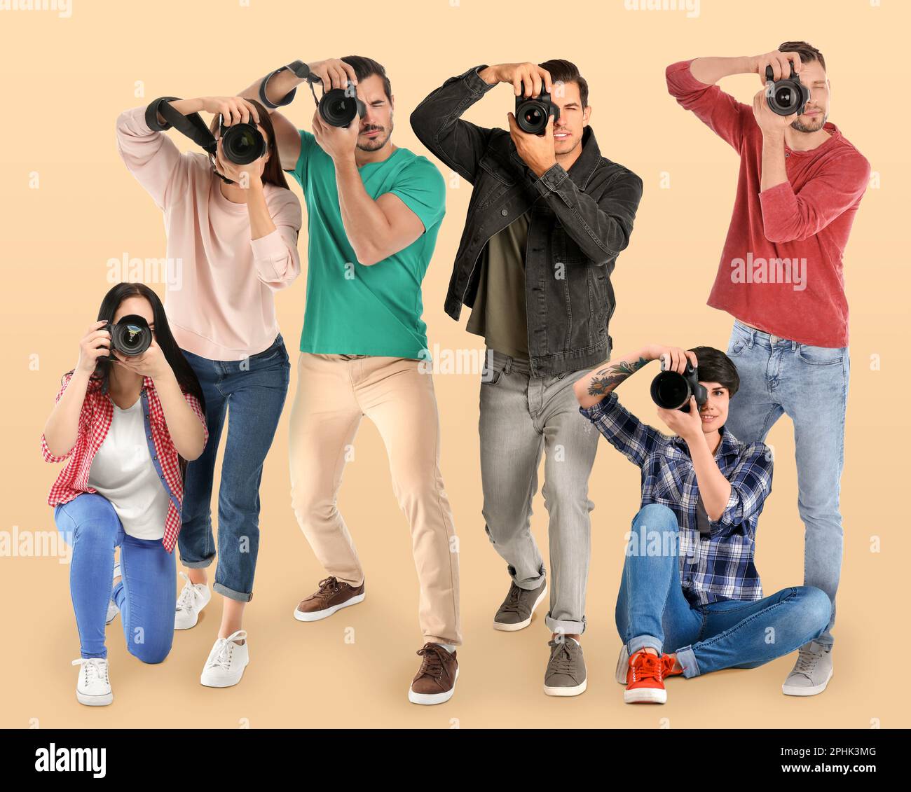 Young photographers taking picture hi-res stock photography and images ...