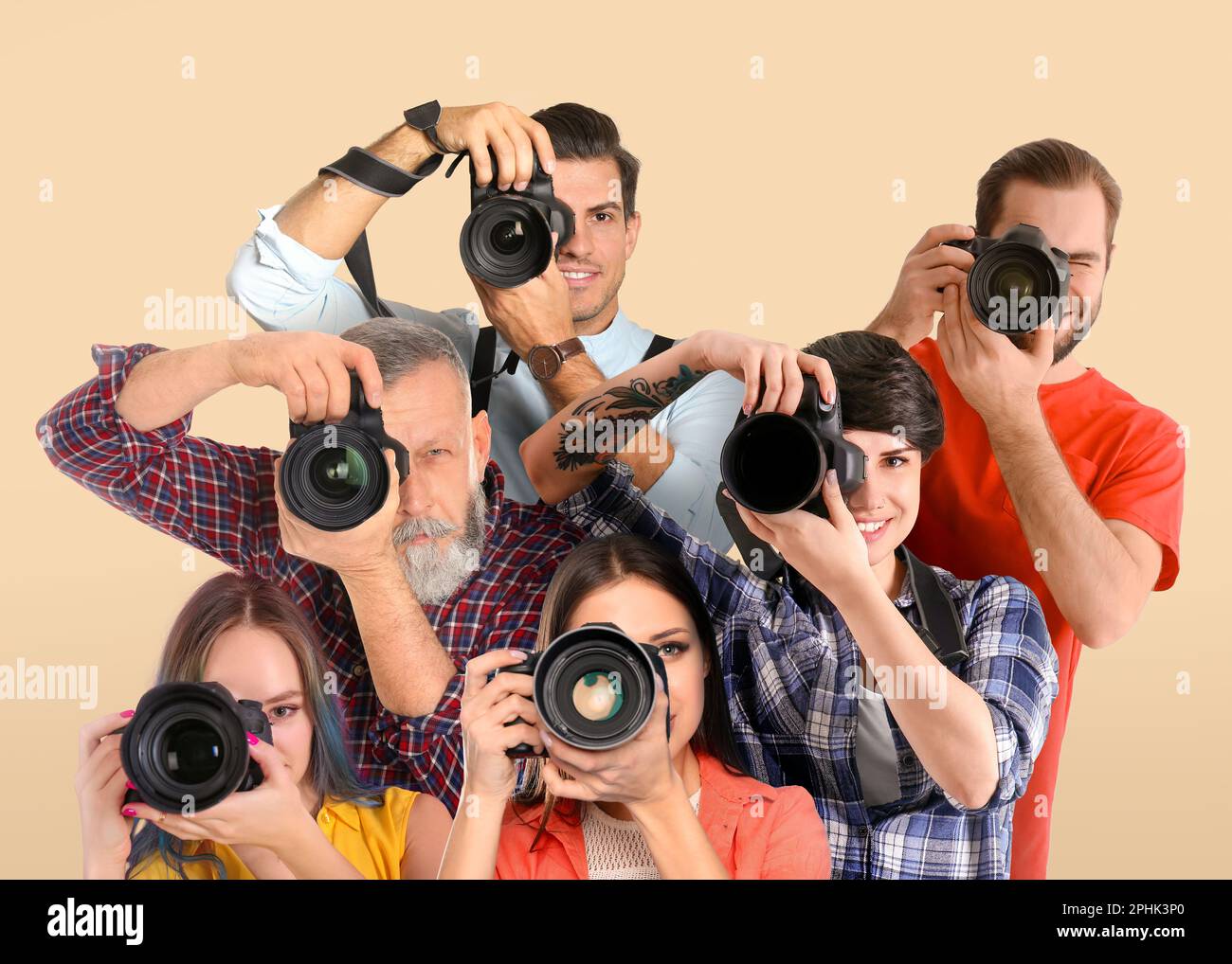 Young photographers taking picture hi-res stock photography and images ...