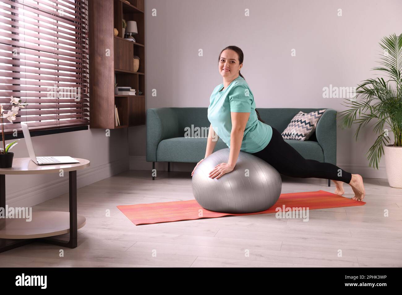 Fat woman ball hi-res stock photography and images - Alamy