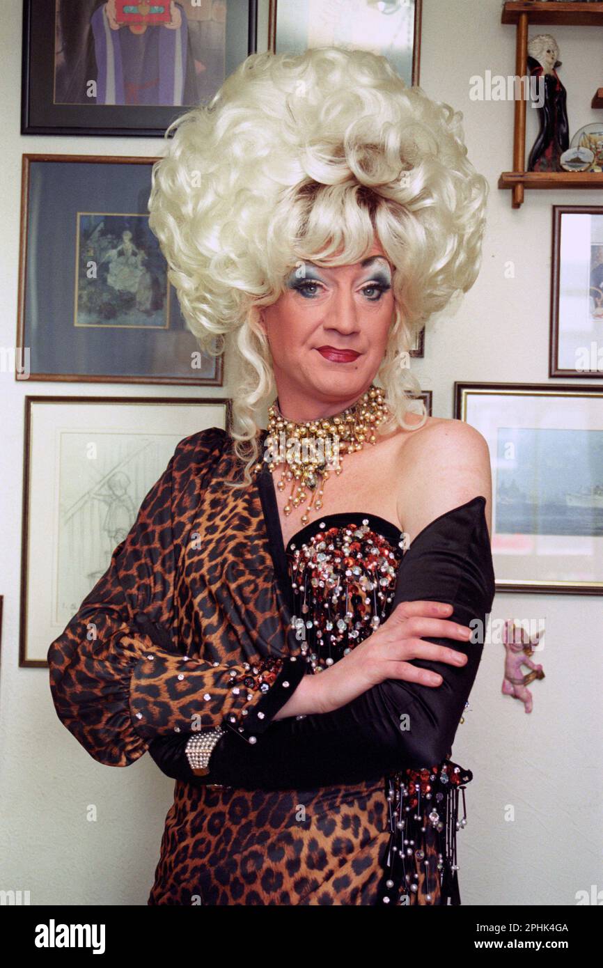 File photo dated 16/08/93 of Paul O'Grady, as Lily Savage, at home in ...