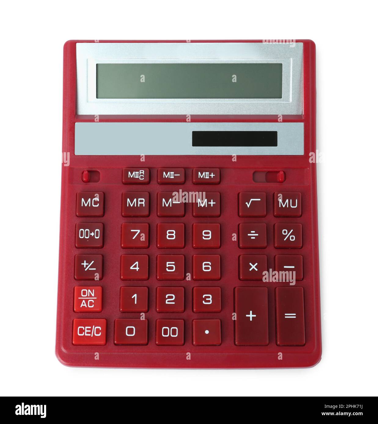 Red school calculator Cut Out Stock Images & Pictures - Alamy