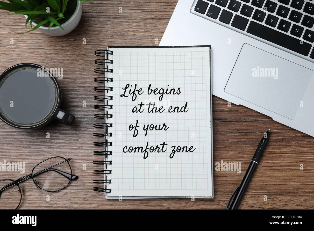 Life Begins At The End Of Your Comfort Zone. Motivational quote ...