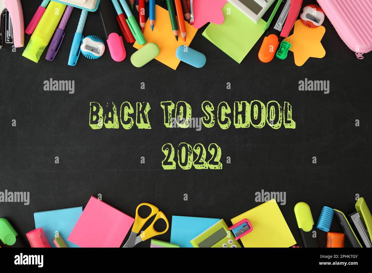 Back school 2022 blackboard hi-res stock photography and images - Alamy