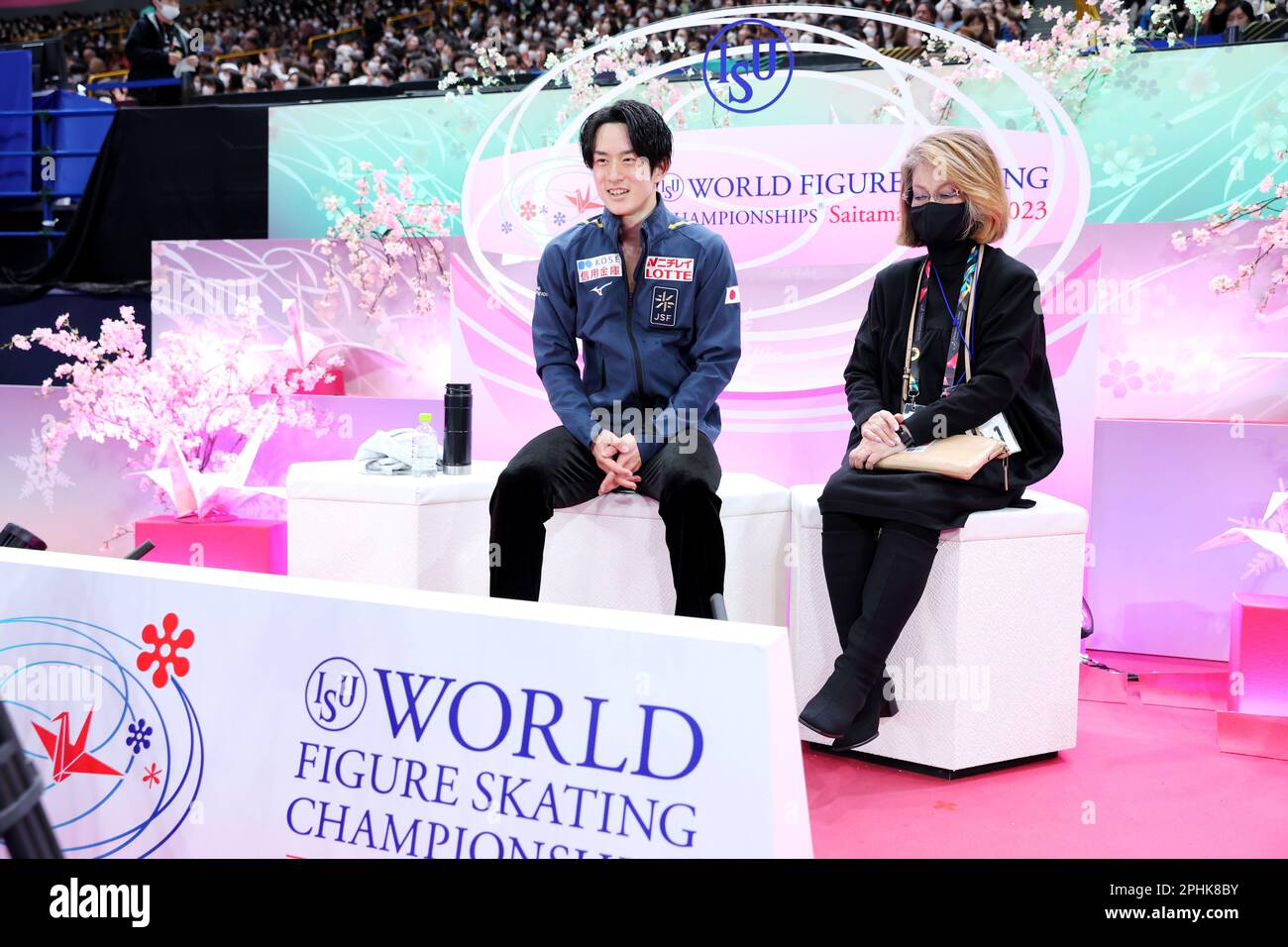 Saitama, Japan. 25th Mar, 2023. (L-R) Sota Yamamoto (JPN), Machiko ...