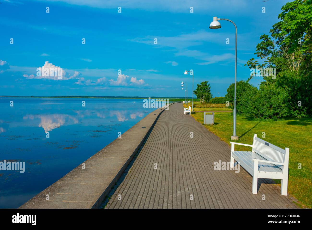 Seaside promenade at Estonian town Haapsalu Stock Photo - Alamy