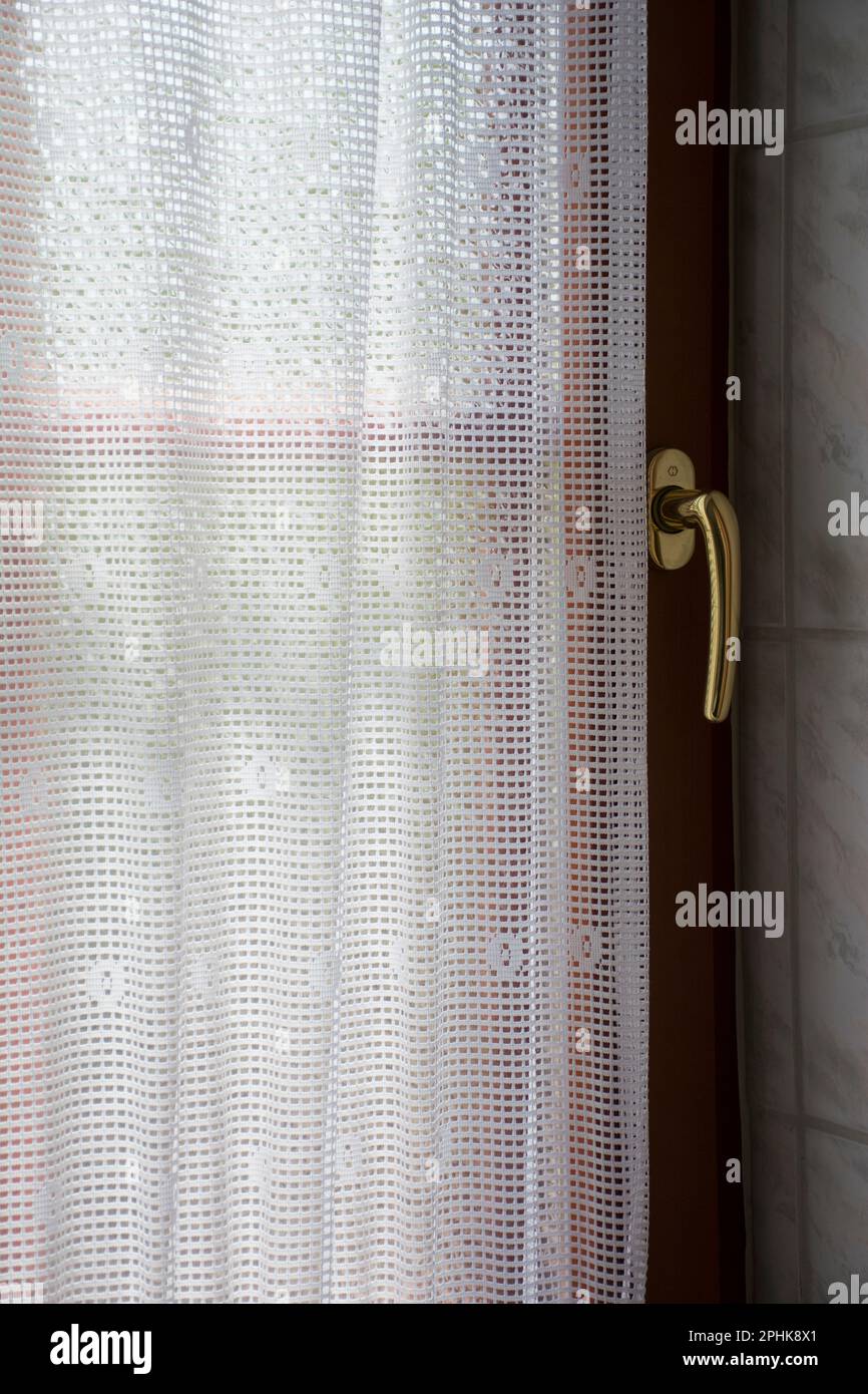 Curtains window close up hi-res stock photography and images - Alamy