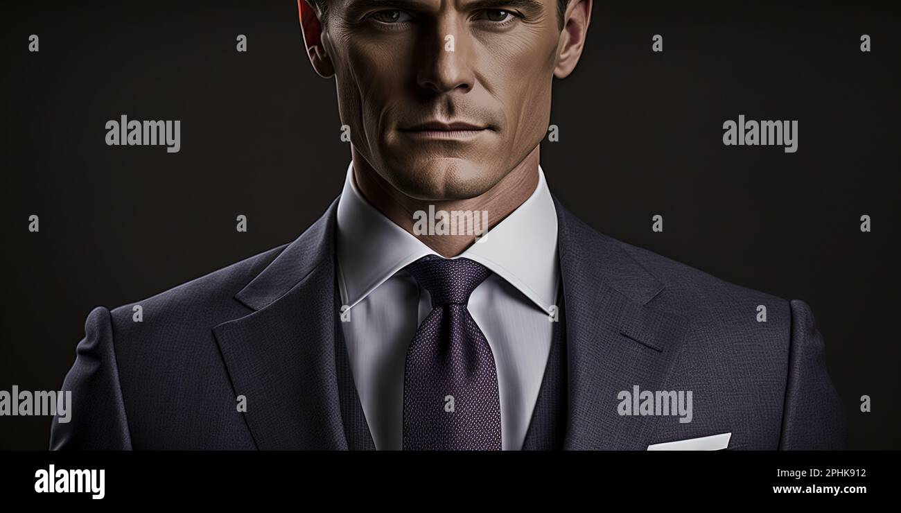 A male model is standing and posing wearing a plain black shirt and ...