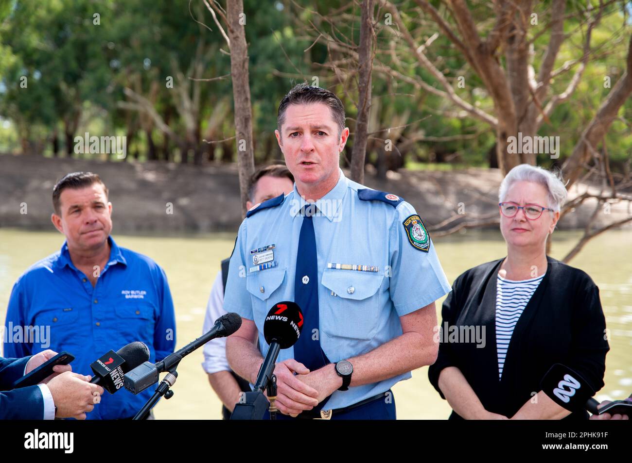 NSW Police Assistant Commissioner Brett Greentree speaks to media ...