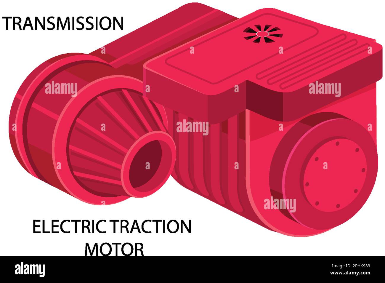 Electric Traction Motor Vector illustration Stock Vector Image & Art ...