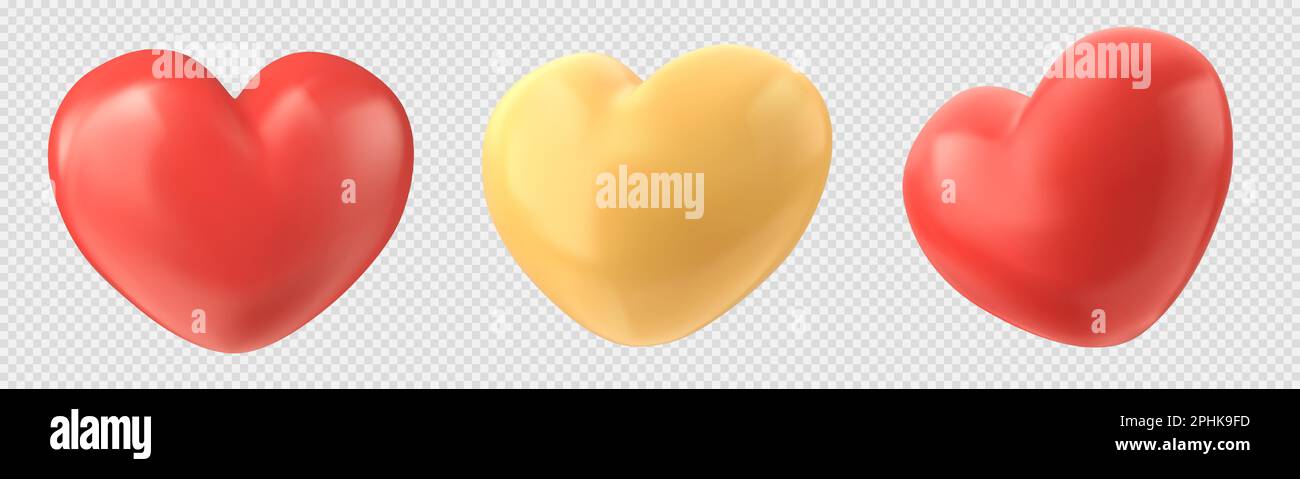 Heart Shape Vector 3d
