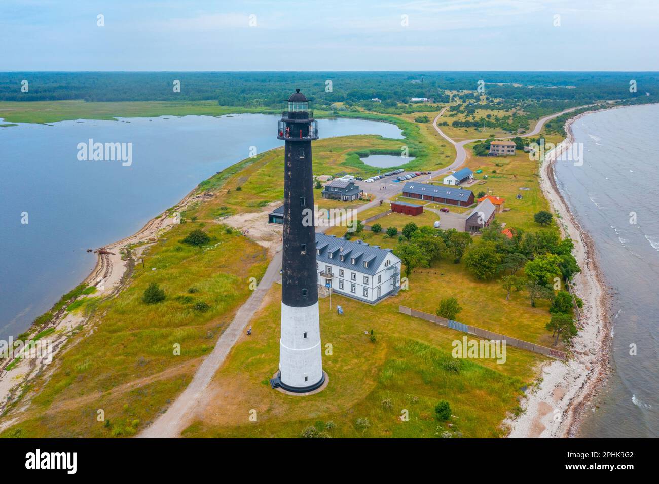 Lighthouse at Sorve peninsula in Estonia Stock Photo - Alamy