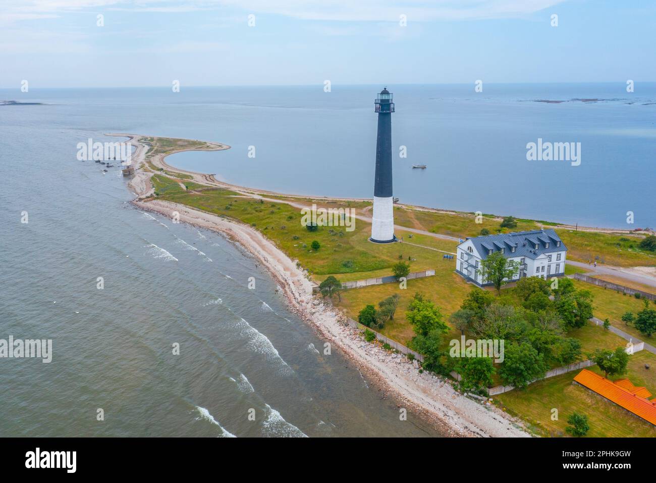 Lighthouse at Sorve peninsula in Estonia Stock Photo - Alamy
