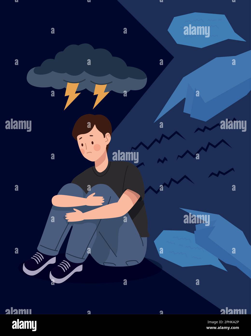 Astraphobia fear Stock Vector Images - Alamy