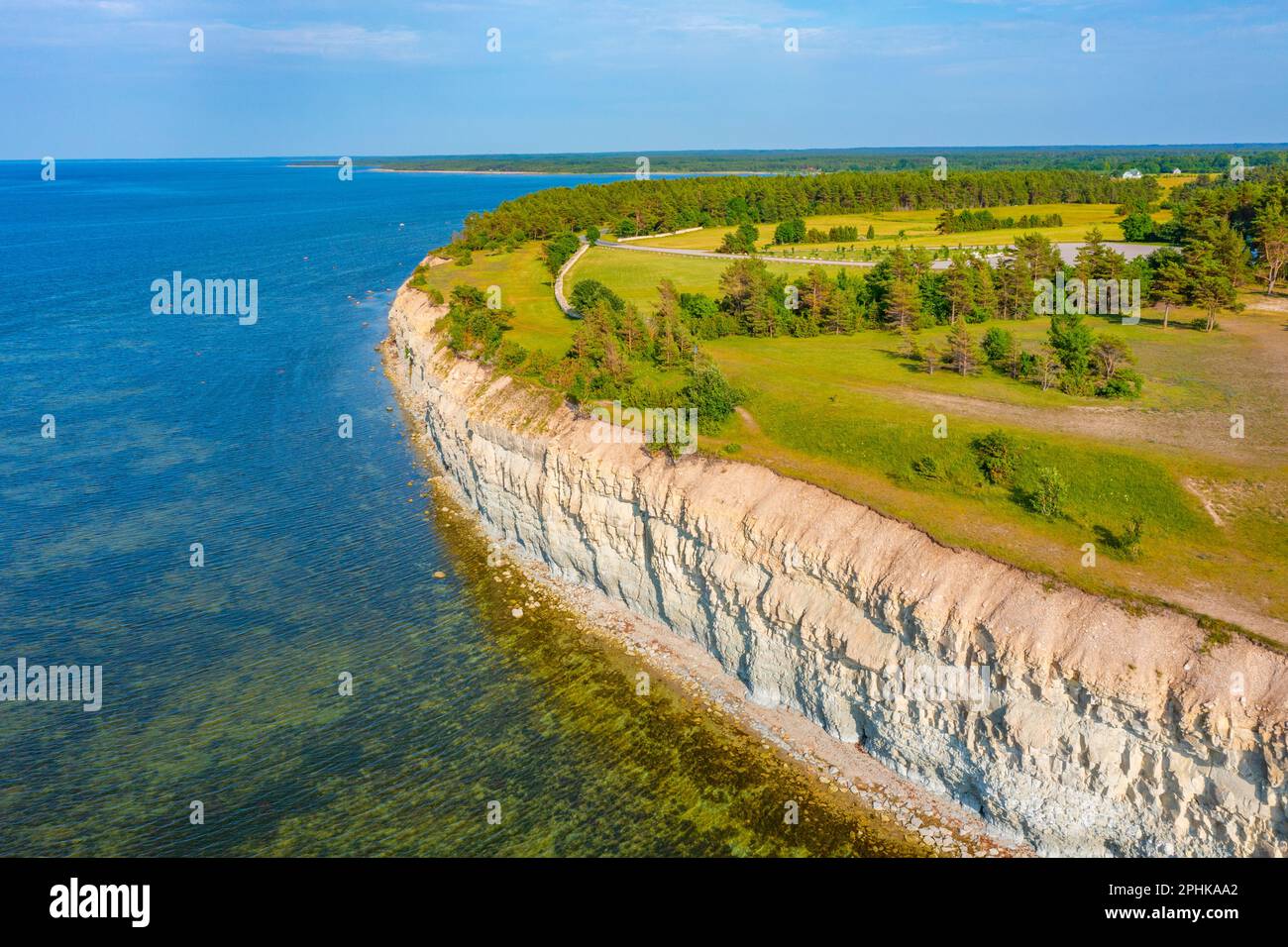 Panga cliffs at Saaremaa island in Estonia Stock Photo - Alamy
