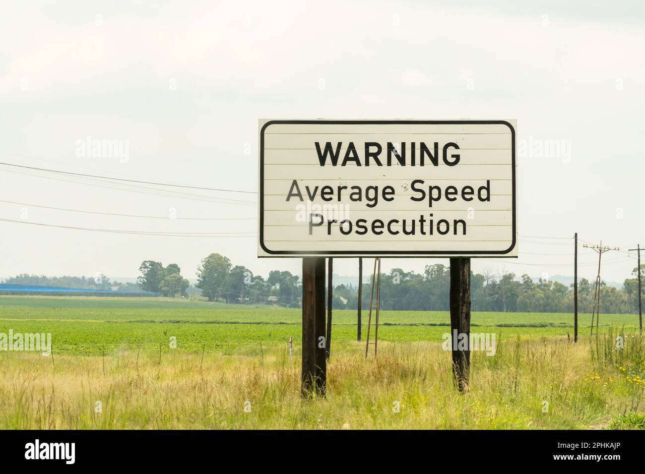 road sign or signage warning average speed prosecution concept road ...