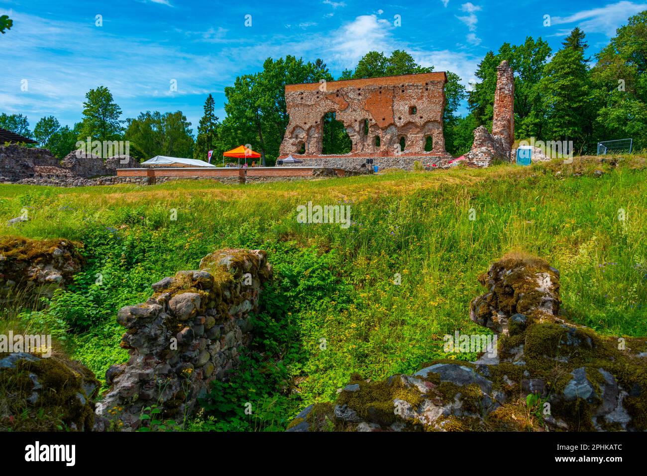 Viljandi Castle Ruins in Estonia Stock Photo - Alamy