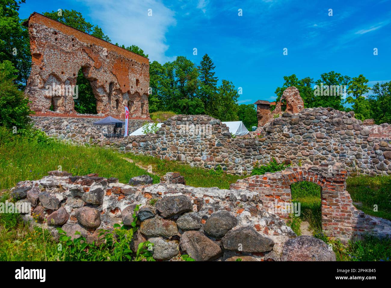 Viljandi Castle Ruins in Estonia Stock Photo - Alamy