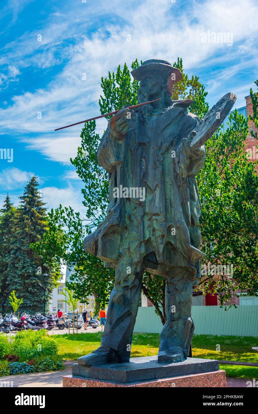 Statue of Johann KГ¶ler in Viljandi, Estonia Stock Photo - Alamy