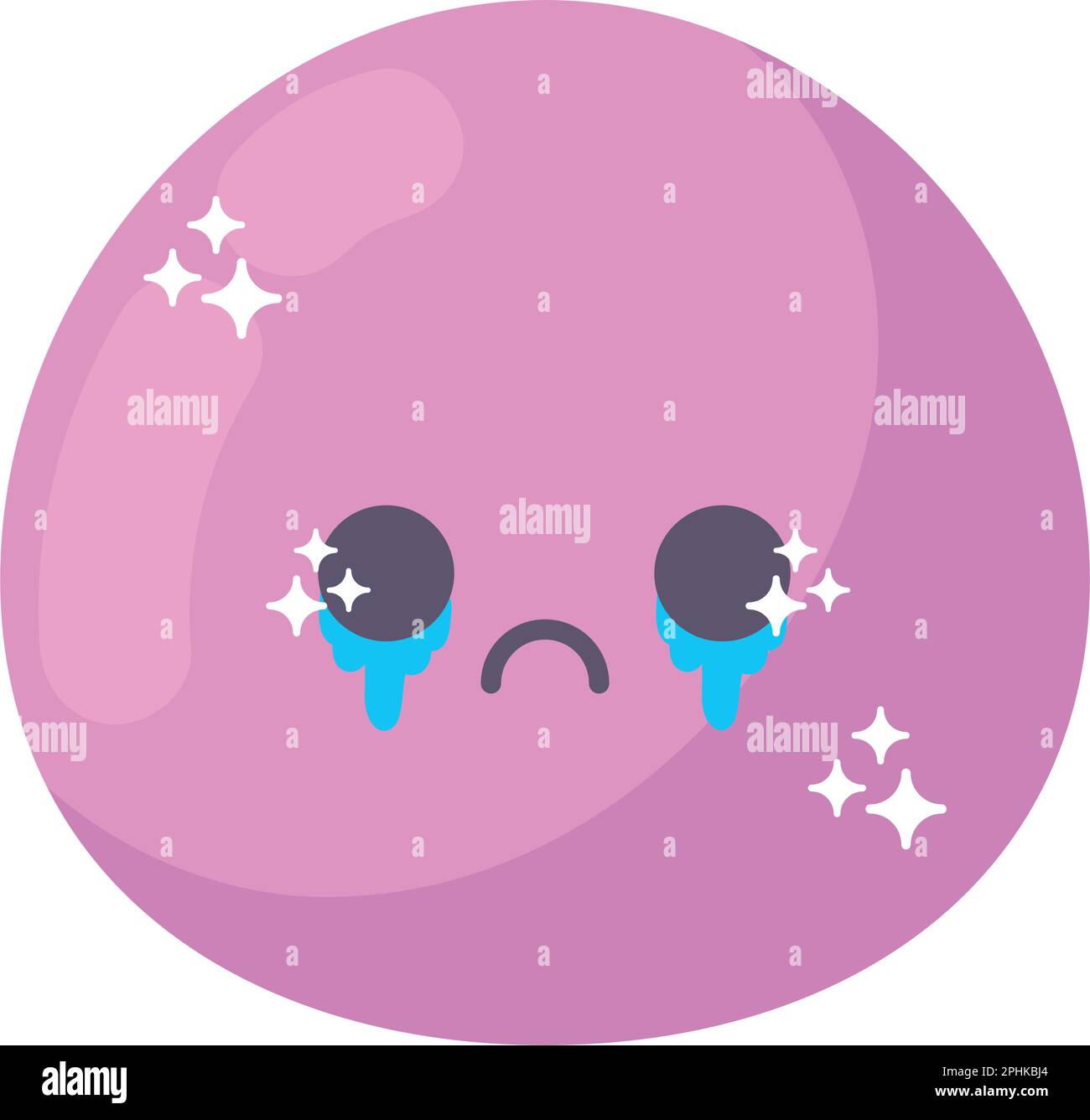 crying emoji kawaii Stock Vector Image & Art - Alamy