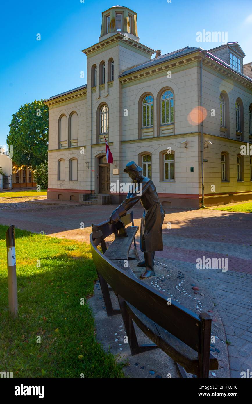 Historical buildings in Latvian town Liepaja Stock Photo - Alamy