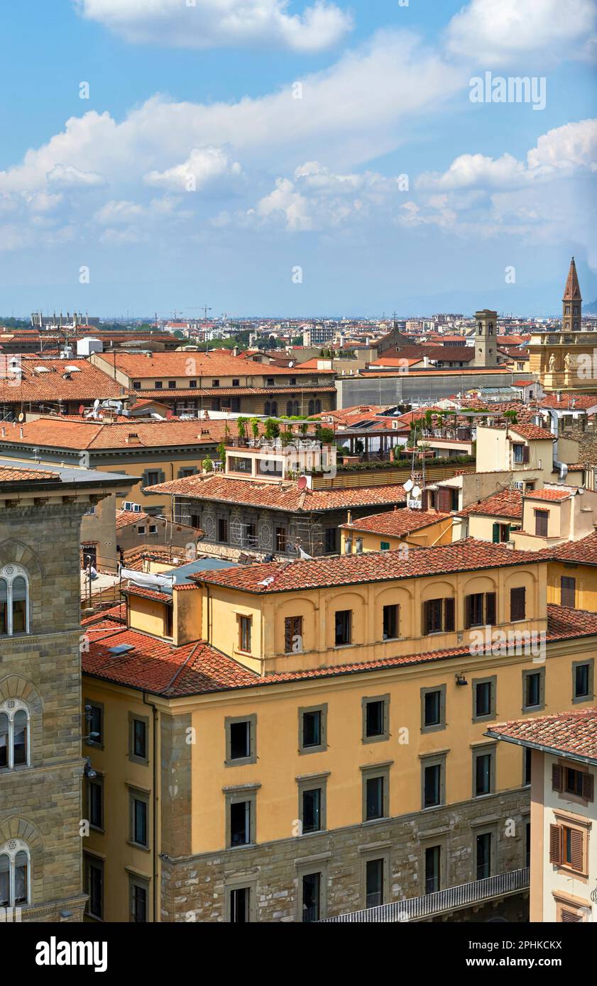 Aerial view on the historical center of Florence, Italy Stock Photo - Alamy