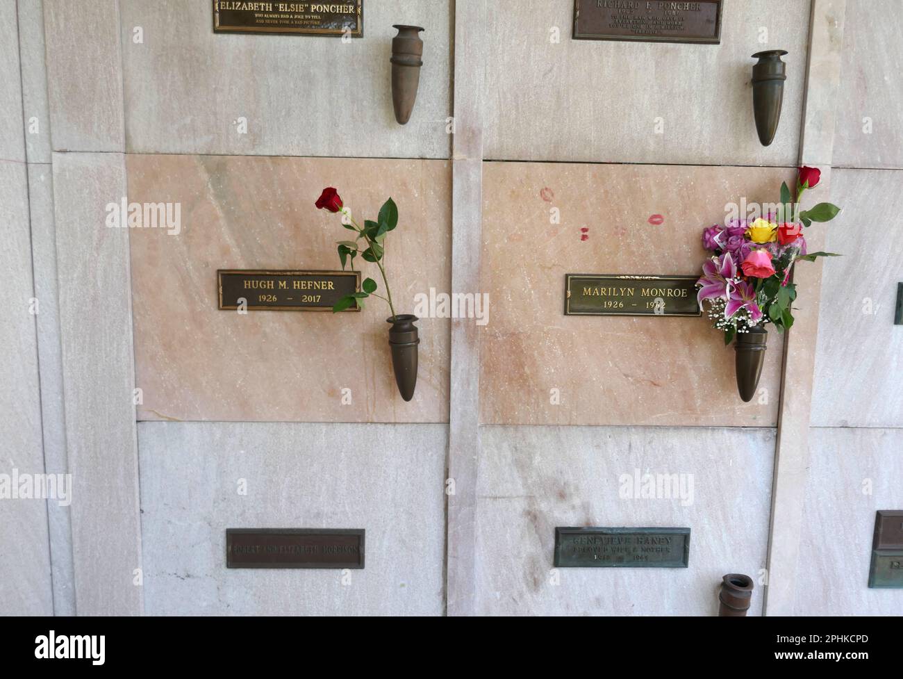 Los Angeles, California, USA 26th March 2023 Hugh Hefner's Grave and ...