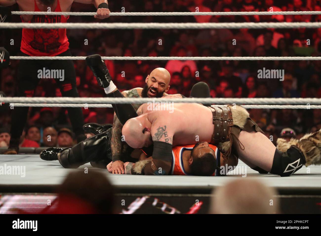 PHOENIX, ARIZONA - MARCH 27: The Street Profits, Braun Strowman ...