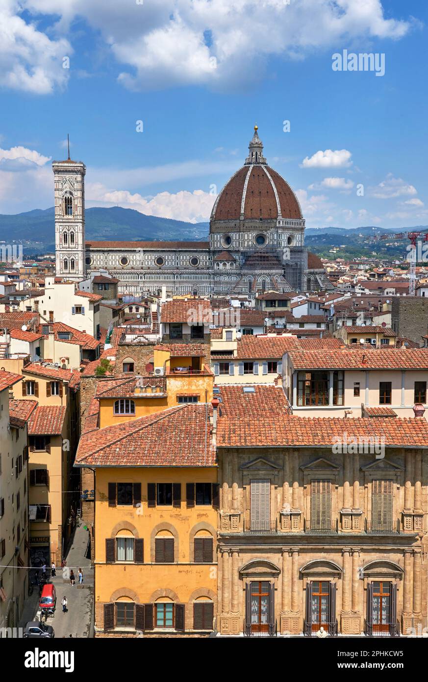 Aerial view on the historical center of Florence, Italy Stock Photo - Alamy
