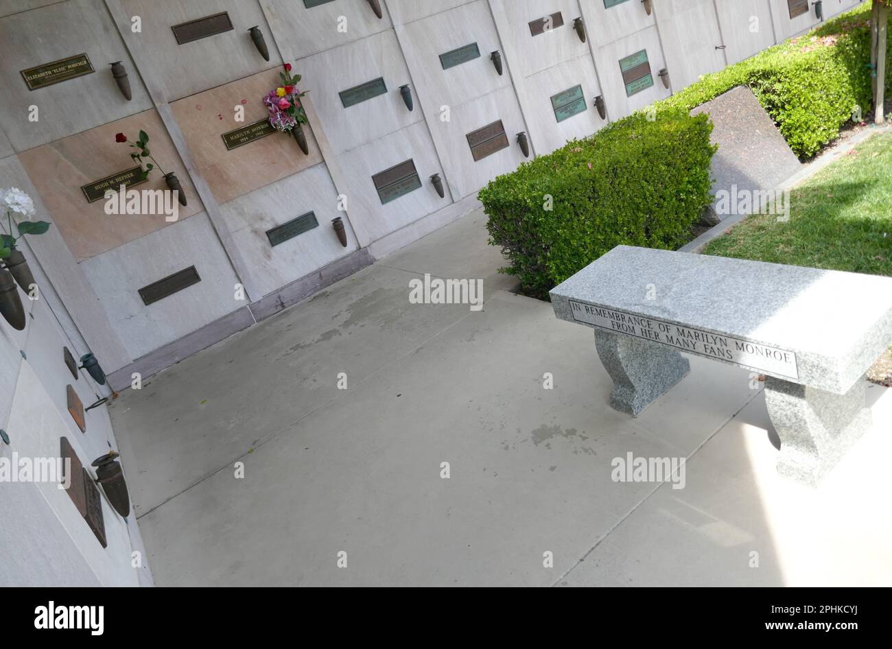 Los Angeles, California, USA 26th March 2023 Hugh Hefner's Grave and ...