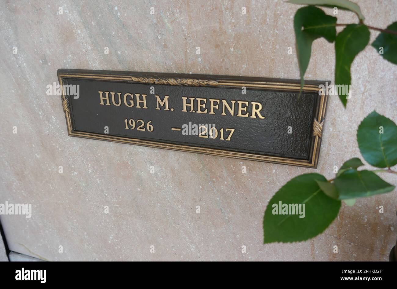 Los Angeles, California, USA 26th March 2023 Hugh Hefner's Grave at ...