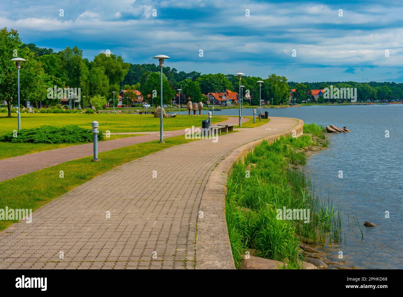 Seaside promenade at Juodkrante in Lithuania Stock Photo - Alamy