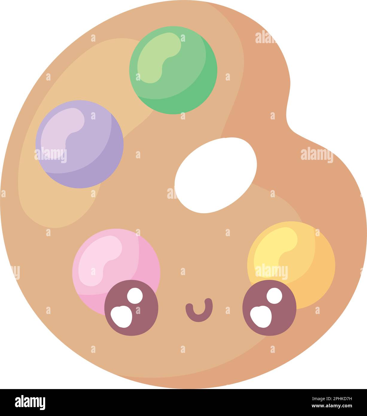 watercolor palette kawaii Stock Vector Image & Art - Alamy