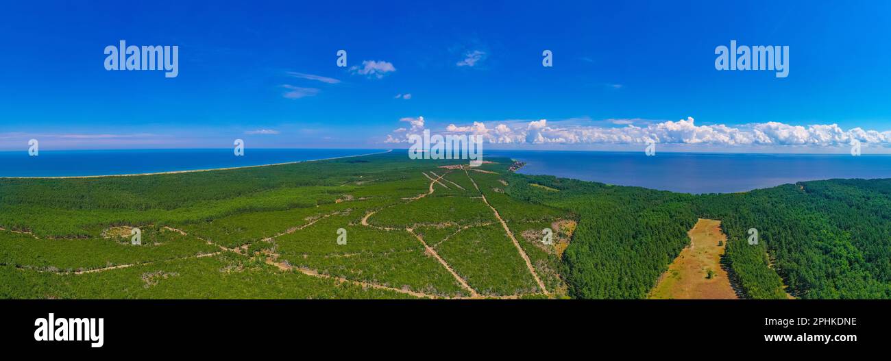 Panorama view of Curonian spit peninsula in Lithuania Stock Photo - Alamy