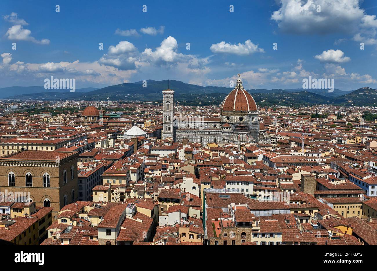 Aerial view on the historical center of Florence, Italy Stock Photo - Alamy