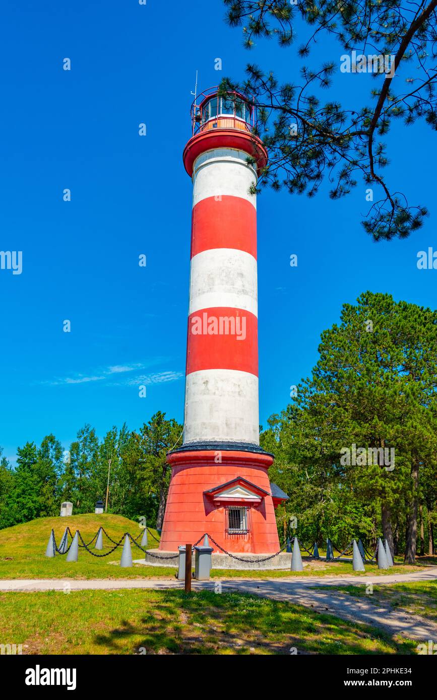 Summer day at Nida lighthouse in Lithuania Stock Photo - Alamy