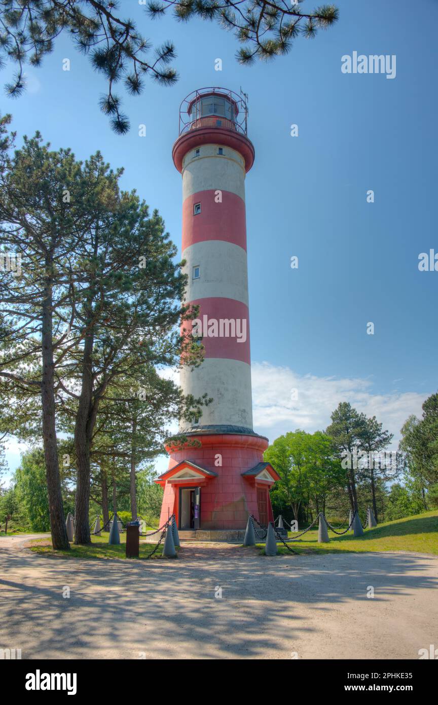 Summer day at Nida lighthouse in Lithuania Stock Photo - Alamy