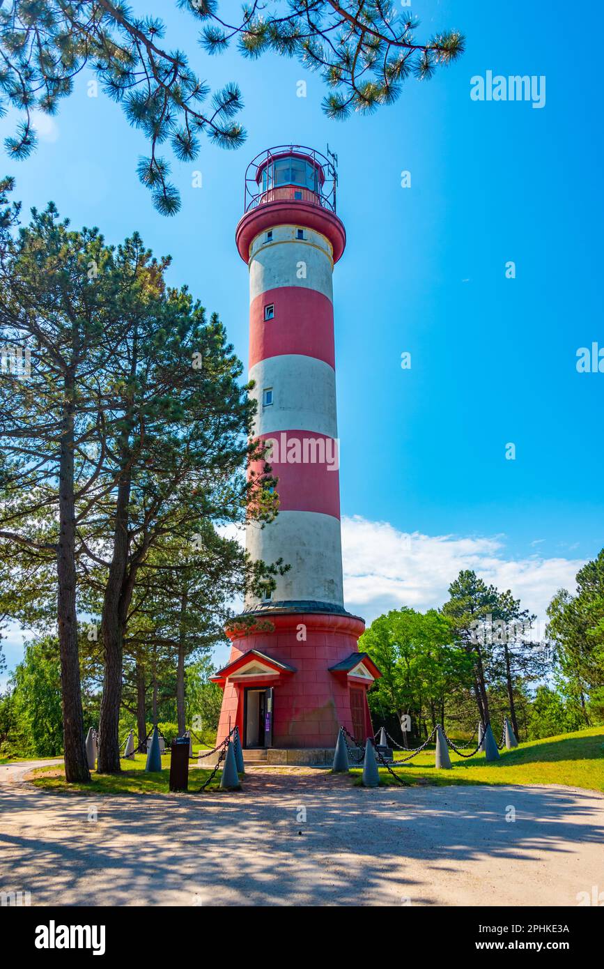 Summer day at Nida lighthouse in Lithuania Stock Photo - Alamy