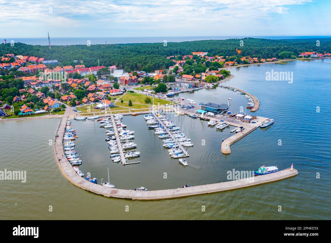 Panorama view of Lithuanian town Nida Stock Photo - Alamy