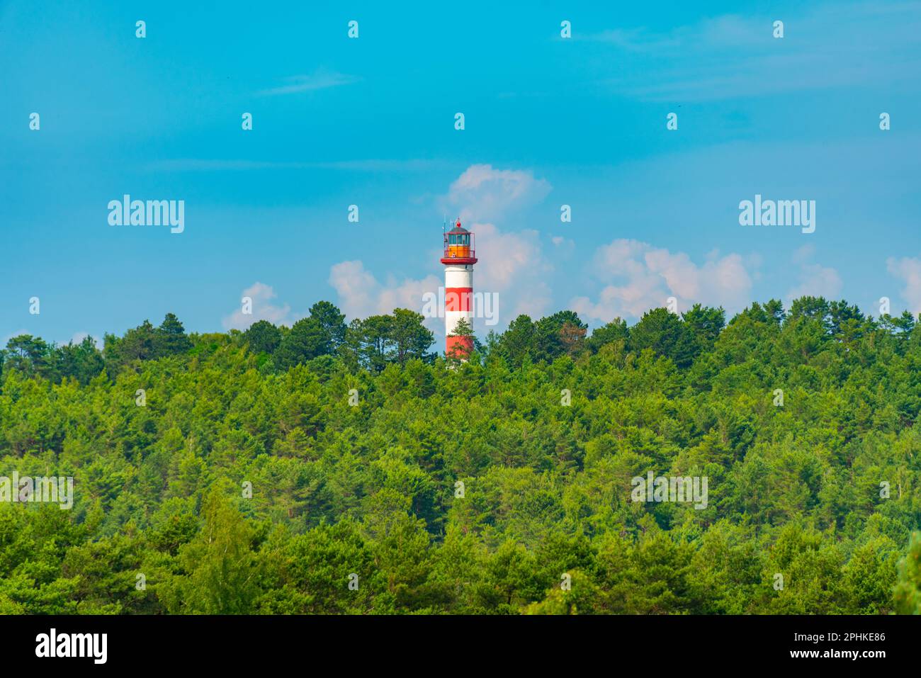 Summer day at Nida lighthouse in Lithuania Stock Photo - Alamy