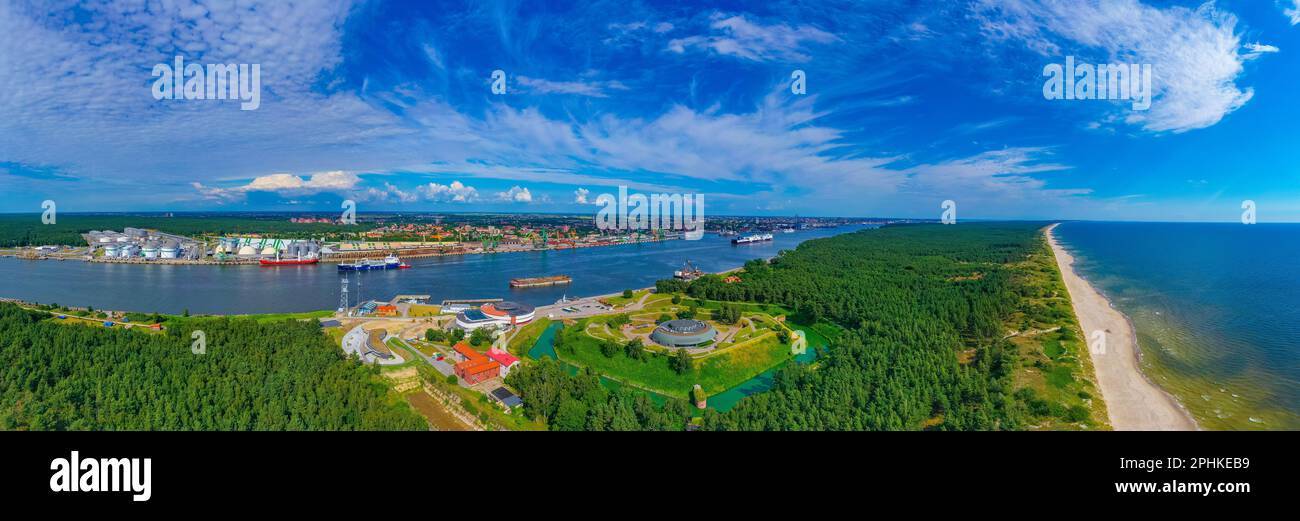 Aerial view of the Lithuanian Sea Museum in Smiltyne Stock Photo - Alamy