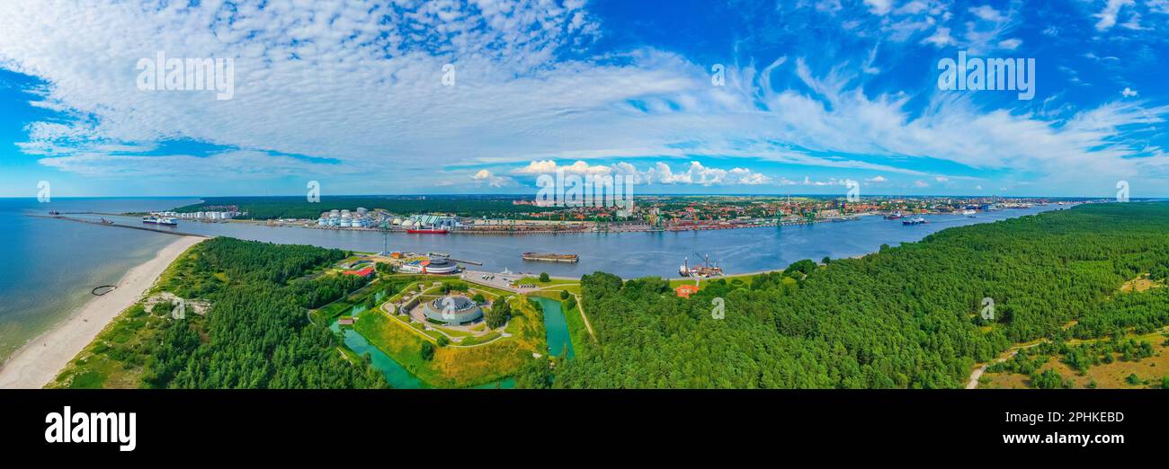 Aerial view of the Lithuanian Sea Museum in Smiltyne Stock Photo - Alamy