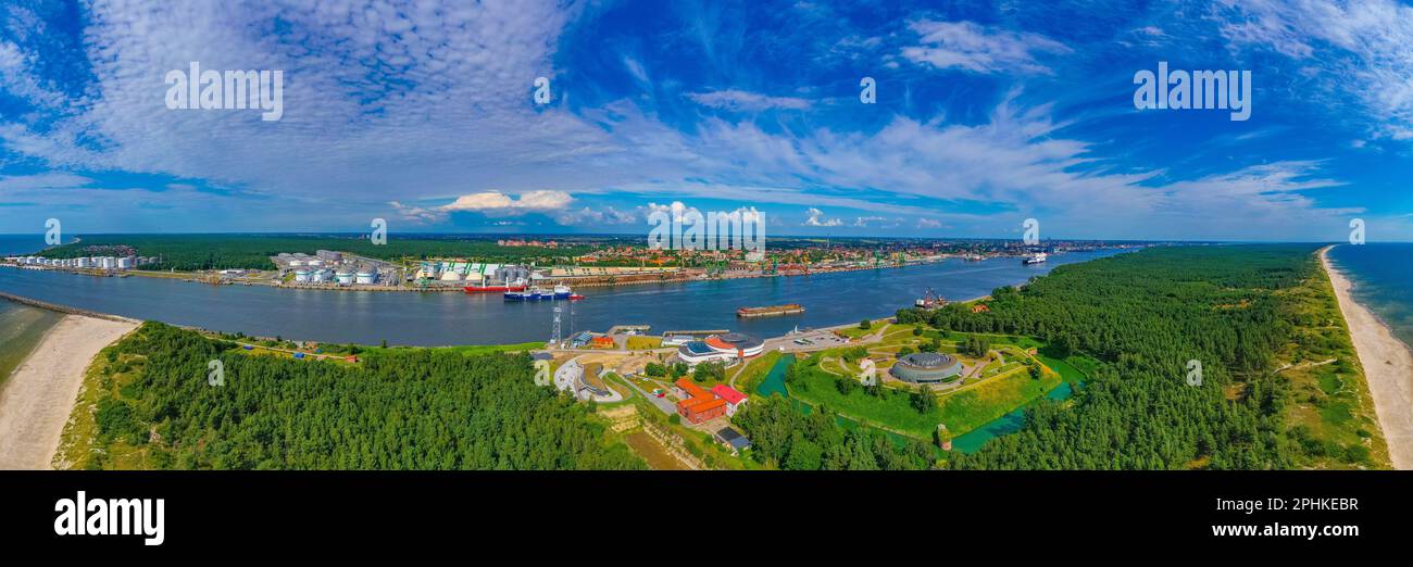 Aerial view of the Lithuanian Sea Museum in Smiltyne Stock Photo - Alamy