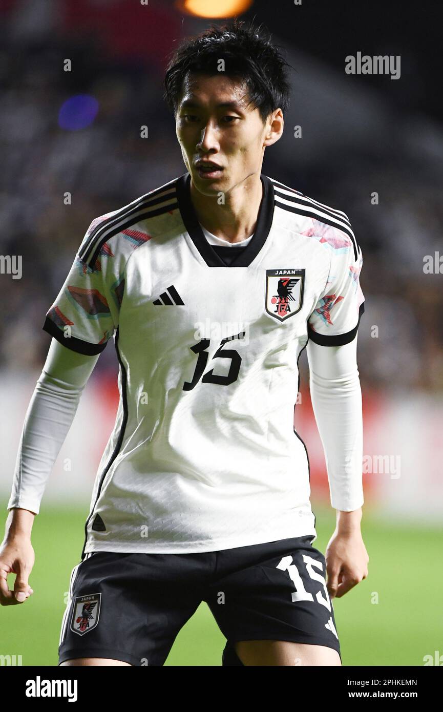 Yodoko Sakura Stadium, Osaka, Japan. 28th Mar, 2023. Daichi Kamada (JPN), MARCH 28, 2023 - KIRIN ...
