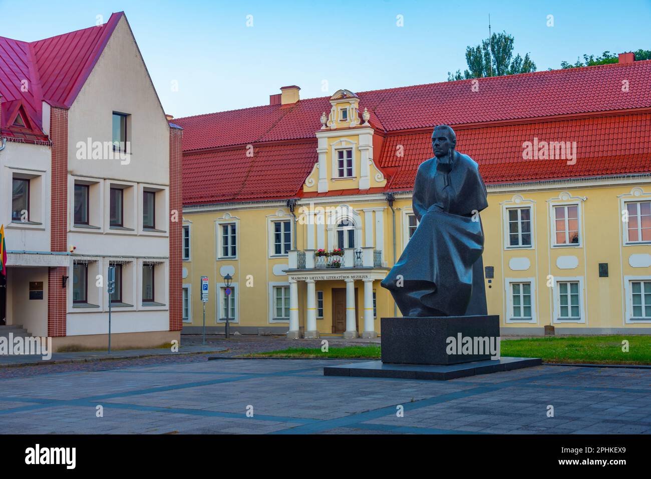 Maironis Museum of Lithuanian Literature during early morning in Kaunas ...
